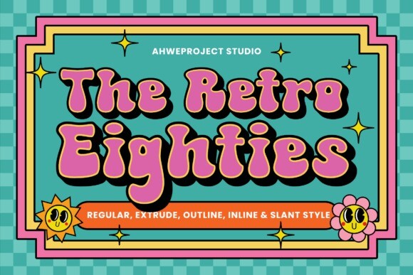 The Retro Eighties Font - Free Font