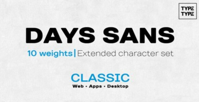 TT Days Sans Font Family - Free Font