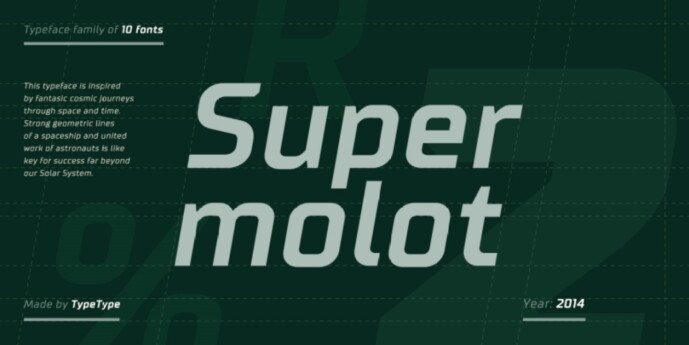TT Supermolot Font Family - Free Font