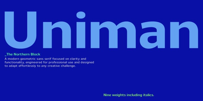 Uniman Font Family - Free Font