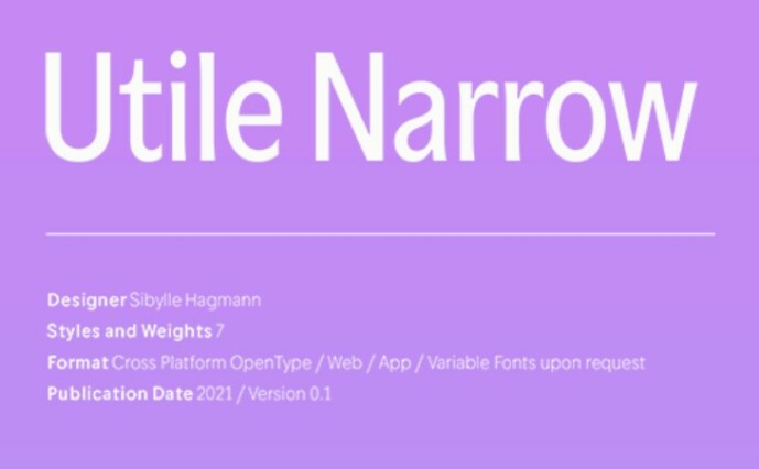 Utile Narrow Font Family - Free Font