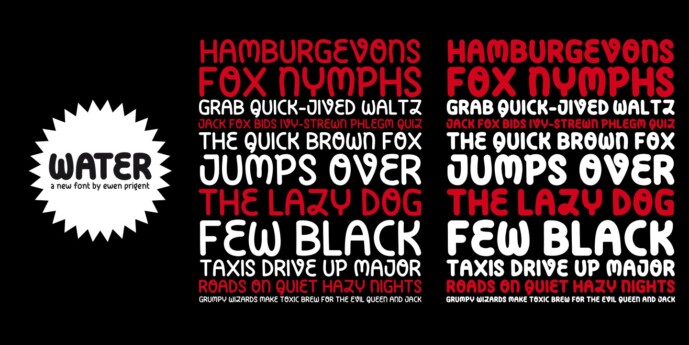 Water Typeface - Free Font