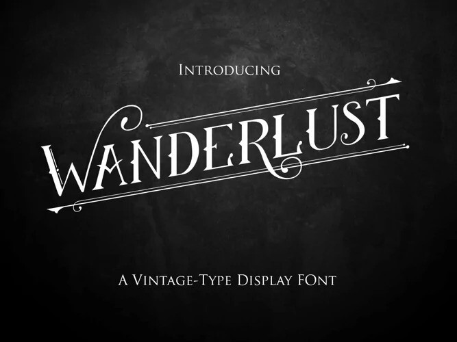 Wanderlust Display Font - Free Font