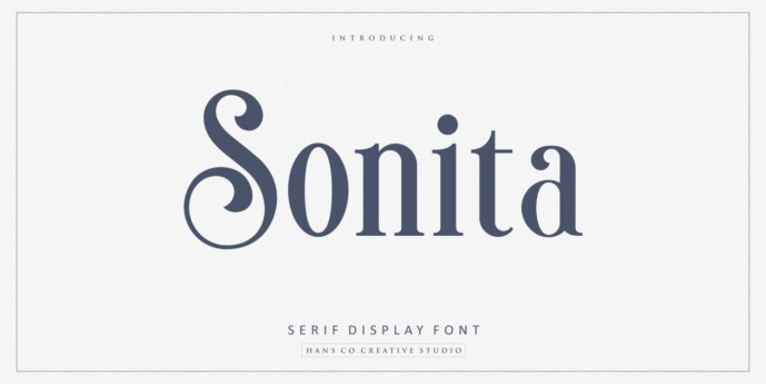 Sonita Regular Font - Free Font