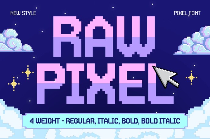 Raw Pixel Font - Free Font