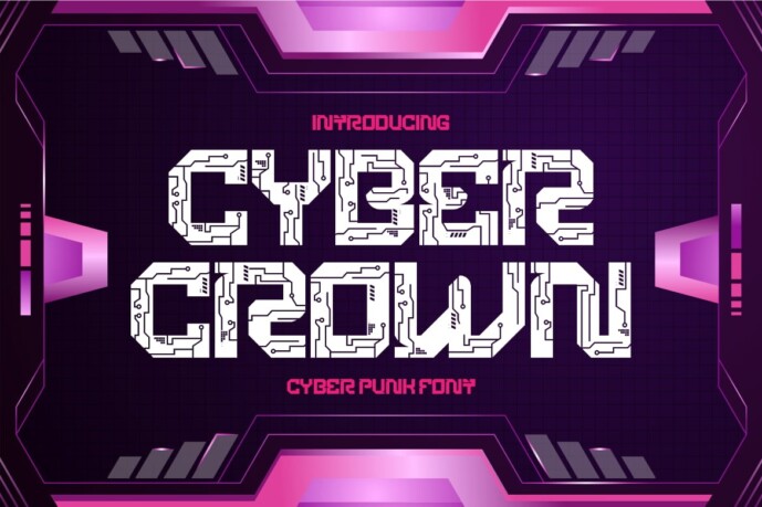 Cyber Crown - Cyberpunk Font - Free Font