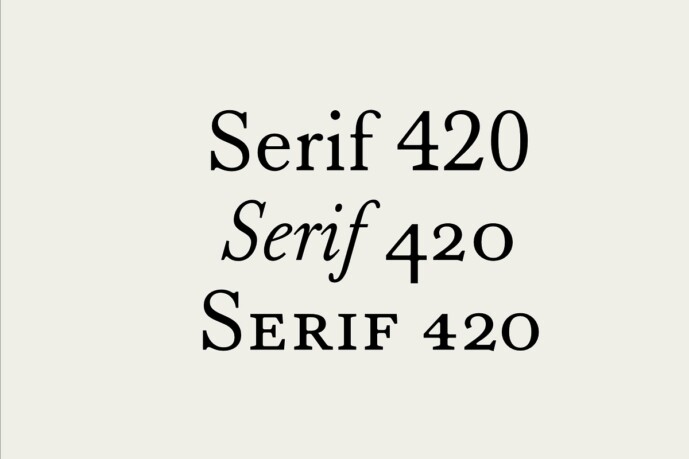 Serif 420 Font - Free Font