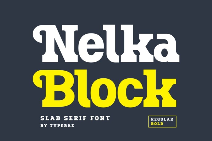 Nelka Block Serif Font - Free Font