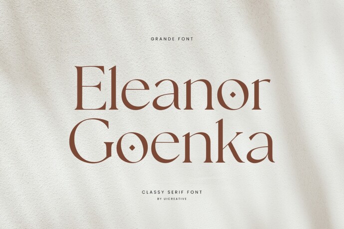 Eleanor Goenka Classic Serif Font - Free Font