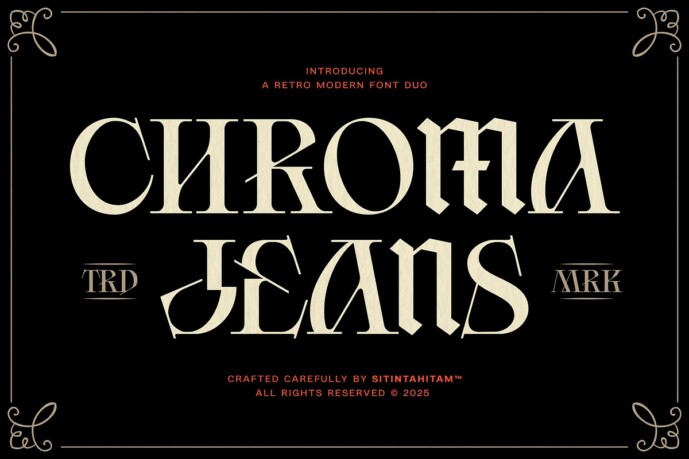Chroma Jeans Font - Free Font