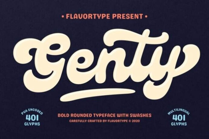 Genty Font Family - Free Font