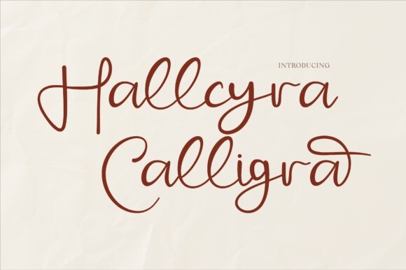 Hallcyra Calligra Font - Free Font