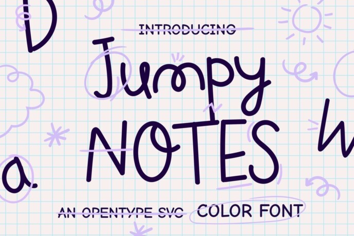 Jumpy Notes Font - Free Font