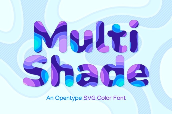 Multi Shade Font - Free Font