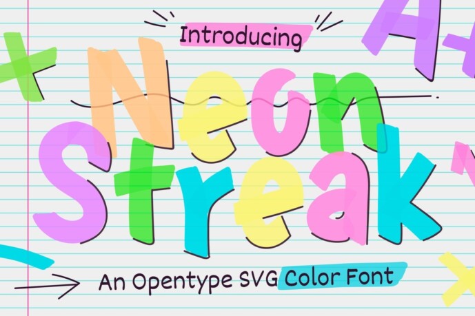 Neon Streak font - Free Font