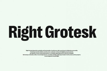Right Grotesk Font Family - Free Font