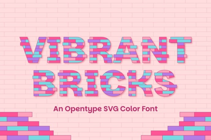 Vibrant Bricks font - Free Font
