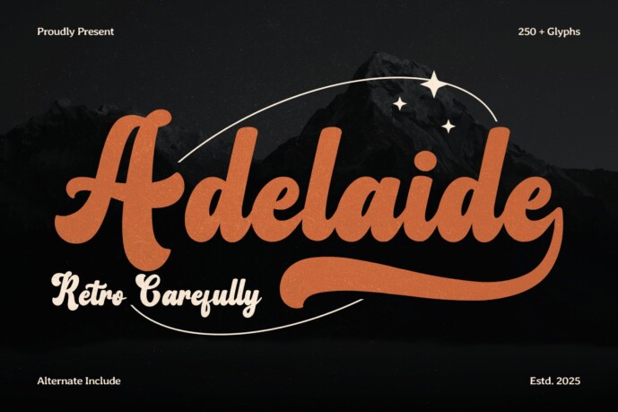 Adelaide - Retro Font - Free Font