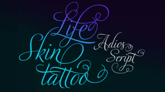 Adios Script Font - Free Font