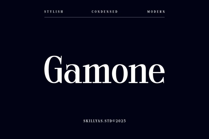 Gamone Display Serif Font - Free Font