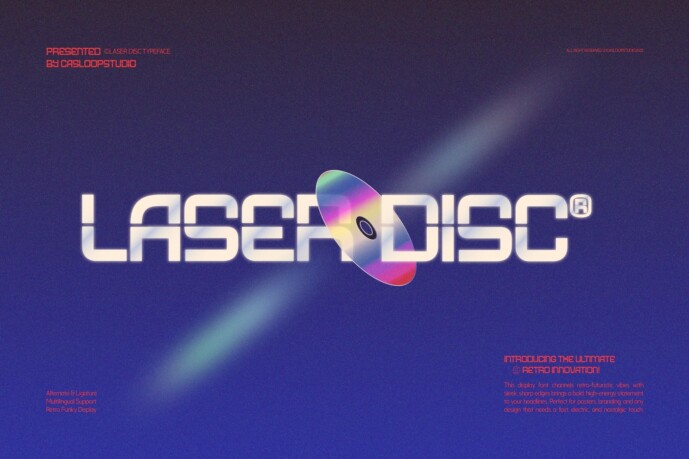 Laser Disc Font - Free Font