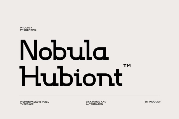 Nobula Hubiont Font - Free Font