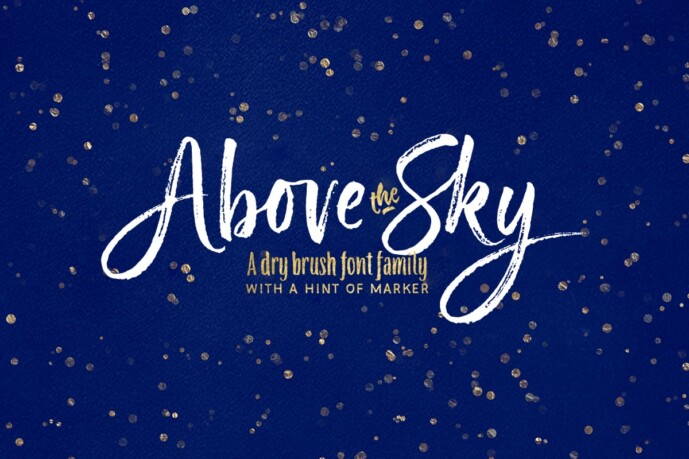 Above the Sky Font - Free Font
