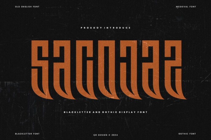 Sacojaz - Blackletter & Gothic Font - Free Font