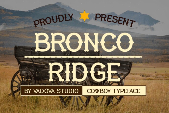 Bronco Ridge Cowboy Font - Free Font