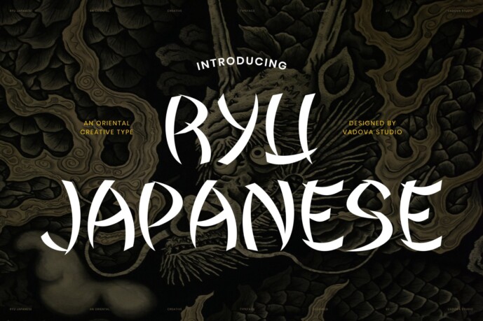 Ryu Japanese Font - Free Font