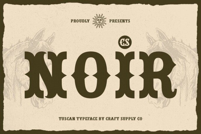 Noir Tuscan Font - Free Font