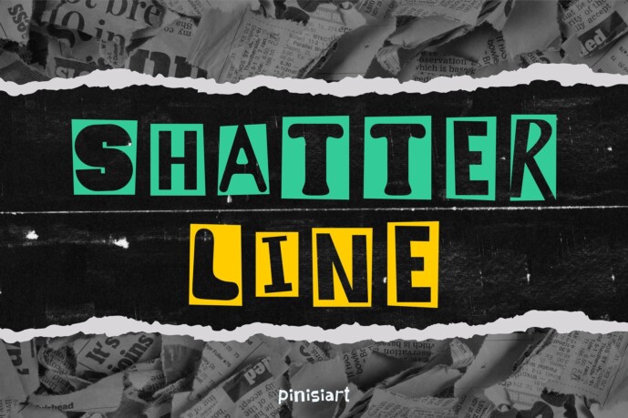 Shatter Line Font - Free Font