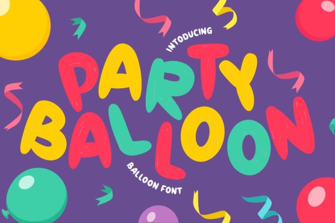 Party Balloon Font - Free Font