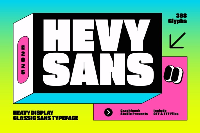 Hevysans Font - Free Font