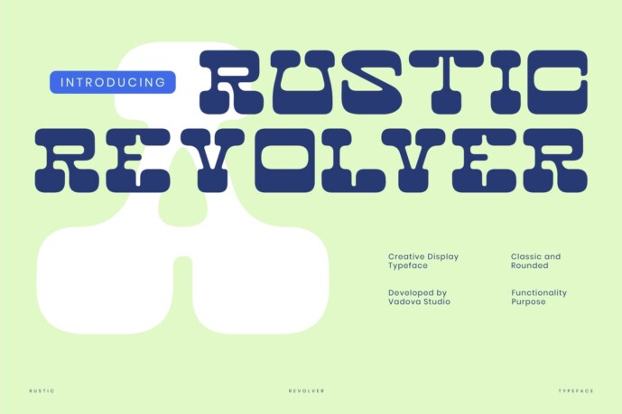 Rustic Revolver Creative Font - Free Font