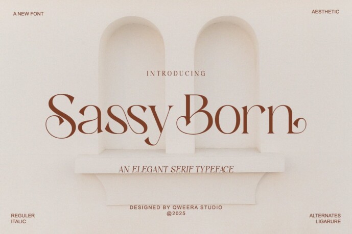 Sassy Born Font - Free Font