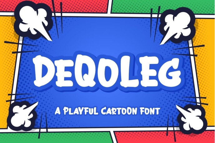 Deqoleg a Playful Cartoon Font - Free Font