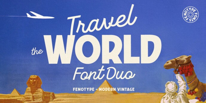 Travel The World Font Family - Free Font