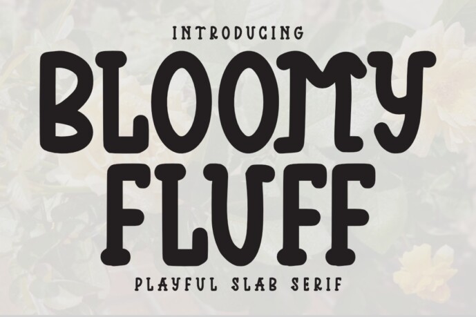 Bloomy Fluff Font - Free Font