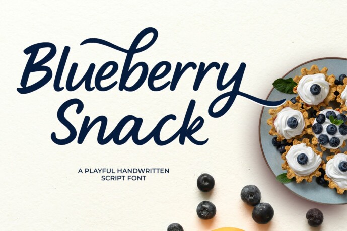Blueberry Snack Font - Free Font