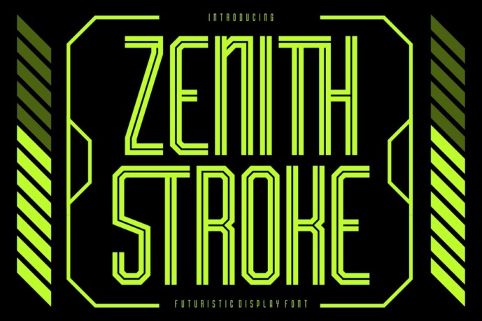 Zenith Stroke Font - Free Font