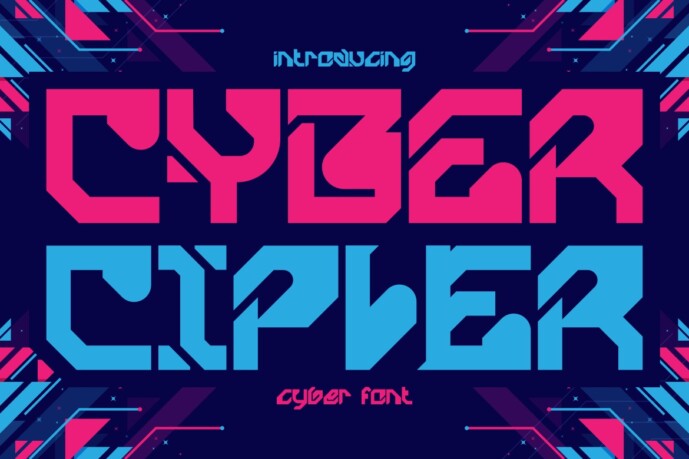 Cyber Cipher - Cyber Font - Free Font