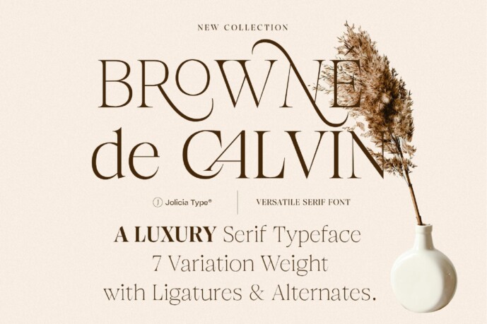 Browne de Calvin Font - Free Font
