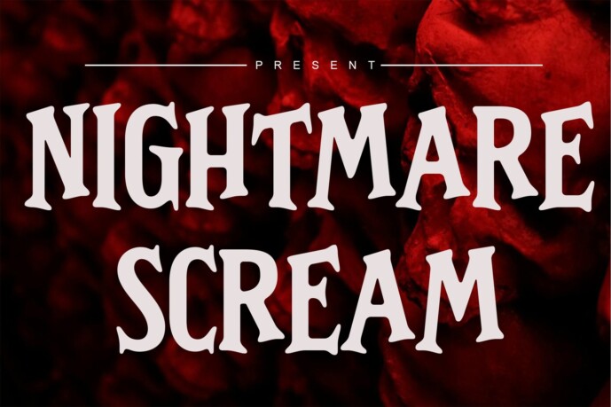 Nightmare Scream Font - Free Font