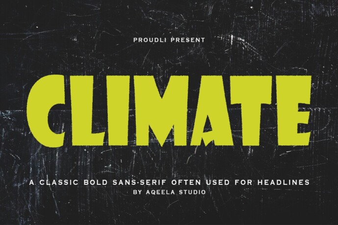 Climate Font - Free Font