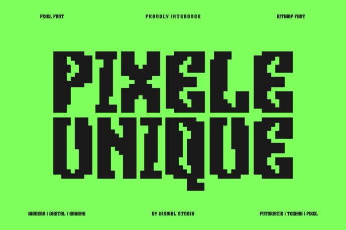 Pixele Unique Font - Free Font