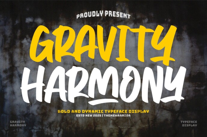 Gravity Harmony Font - Free Font