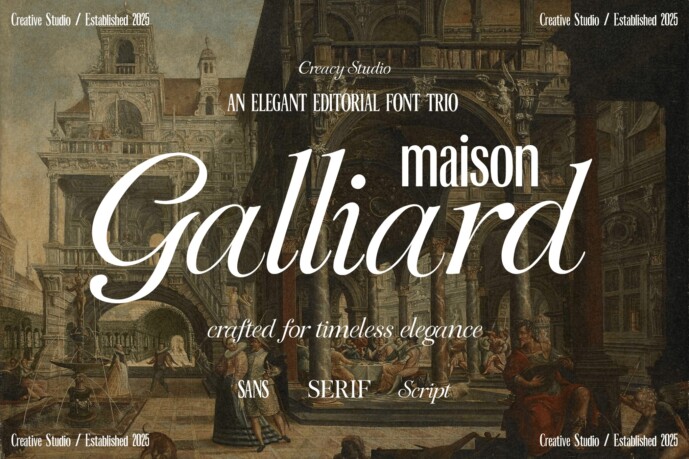 Maison Galliard Font - Free Font