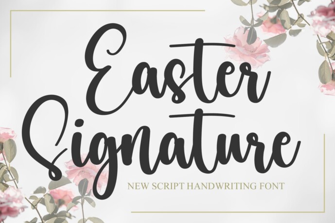 Easter Signature Font - Free Font