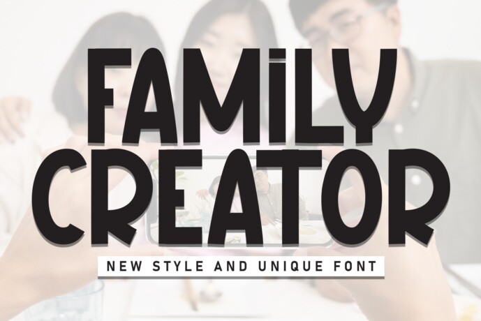 Family Creator Font - Free Font